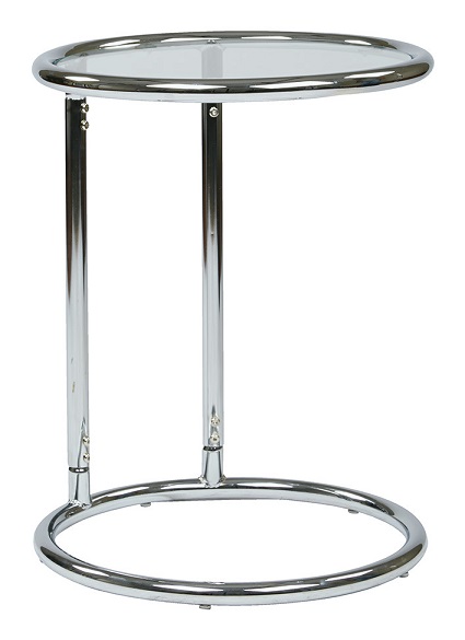 Eileen Gray Style Glass Side Table